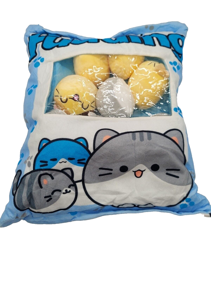 Pudding Plush Balls LG Bag Kitty Cat Snack Pillow Stuffed Soft Balls ...