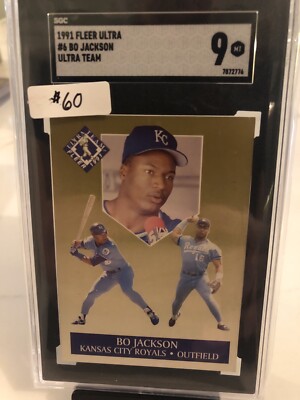 1991 FLEER ULTRA TEAM #6 BO JACKSON SGC 9 | eBay