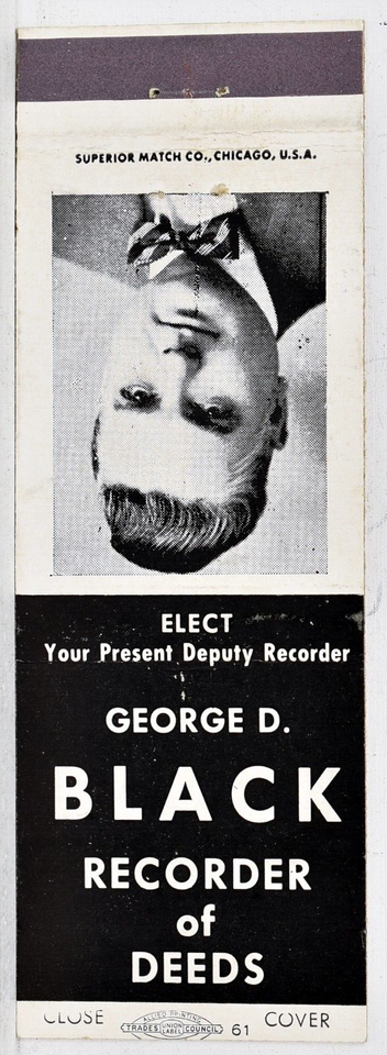 1950s George D Black Recorder Of Deeds Candidate Lehigh County ...