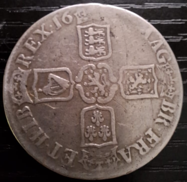 1695 William III Silver Crown Coin - Very Nice Condition - Octavo ...