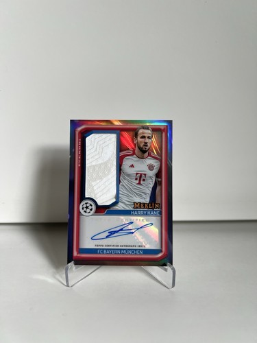 Harry Kane 2023-24 Topps Merlin UCC Match Ball Signature Auto Card ...