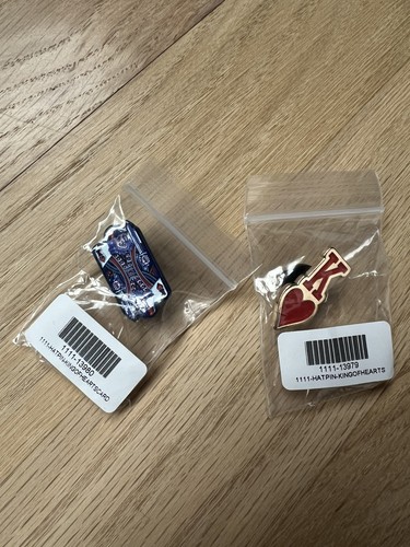 Boston Scally The King of Hearts Cap Hat Pin Set of 2 Gambler ...