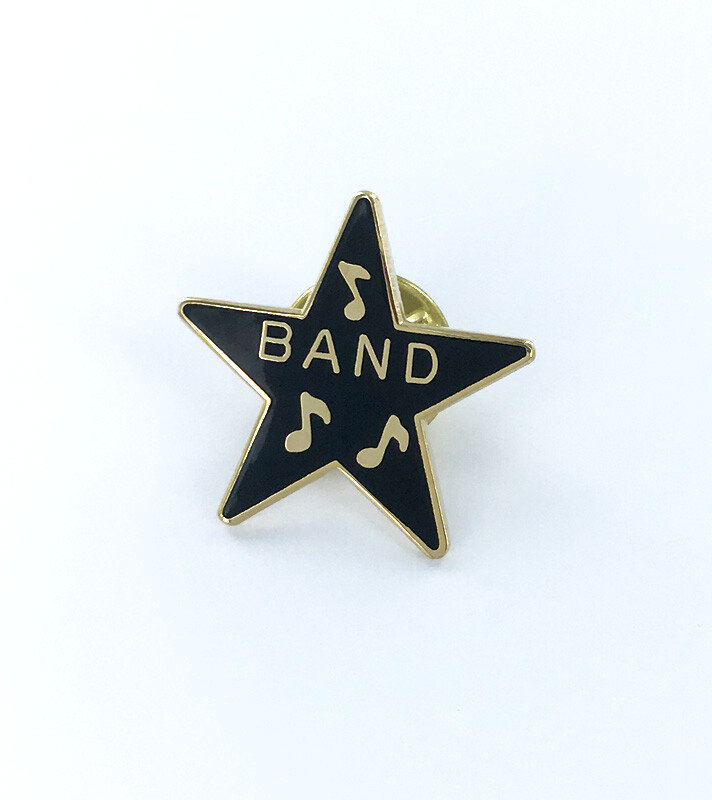 School Band Award Pin - Band Star with Music Notes Uniform Lapel Pin | eBay