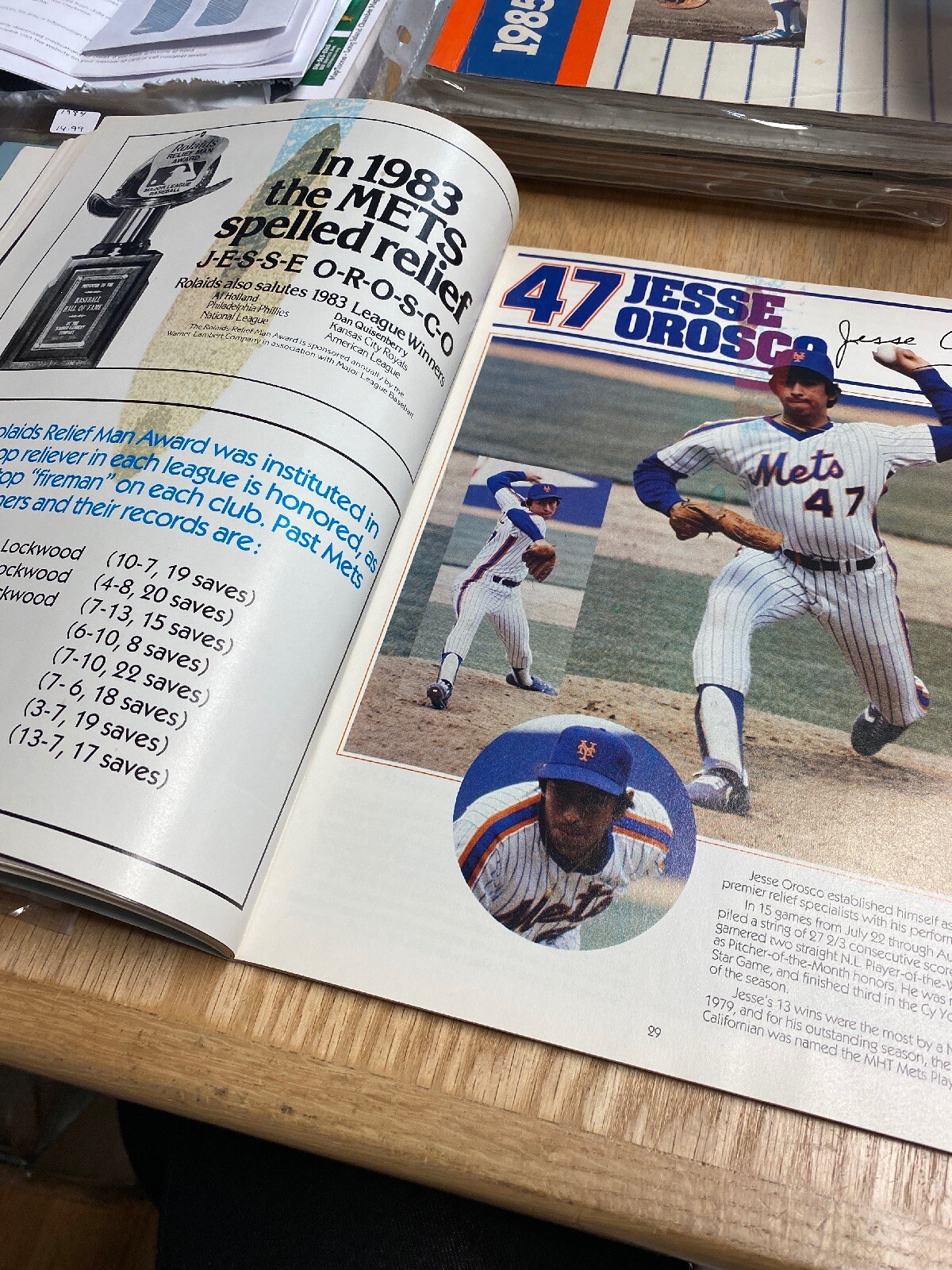 1984 New York Mets Revised Edition Official Yearbook Shea Stadium | eBay