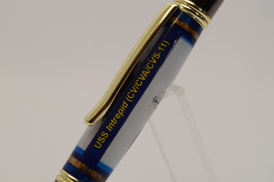 USS Intrepid Twist Pen Made From Wood From the Aircraft Carrier USS ...