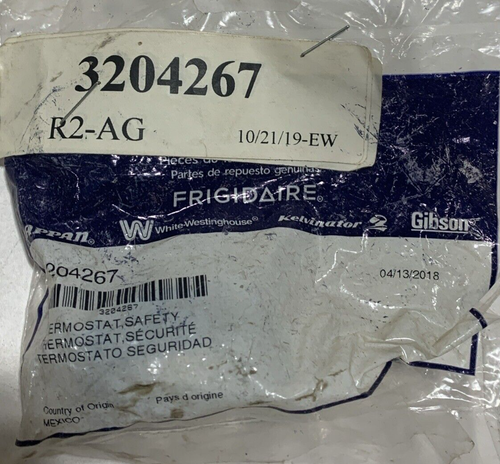 NEW OEM GENUINE FRIGIDAIRE DRYER High-Limit Thermostat 3204267 (P8) | eBay