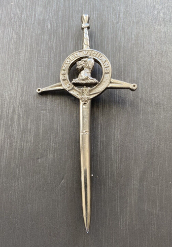Vintage Semper Vigilans Clan Wilson Silver Tone Sword Kilt Pin | eBay