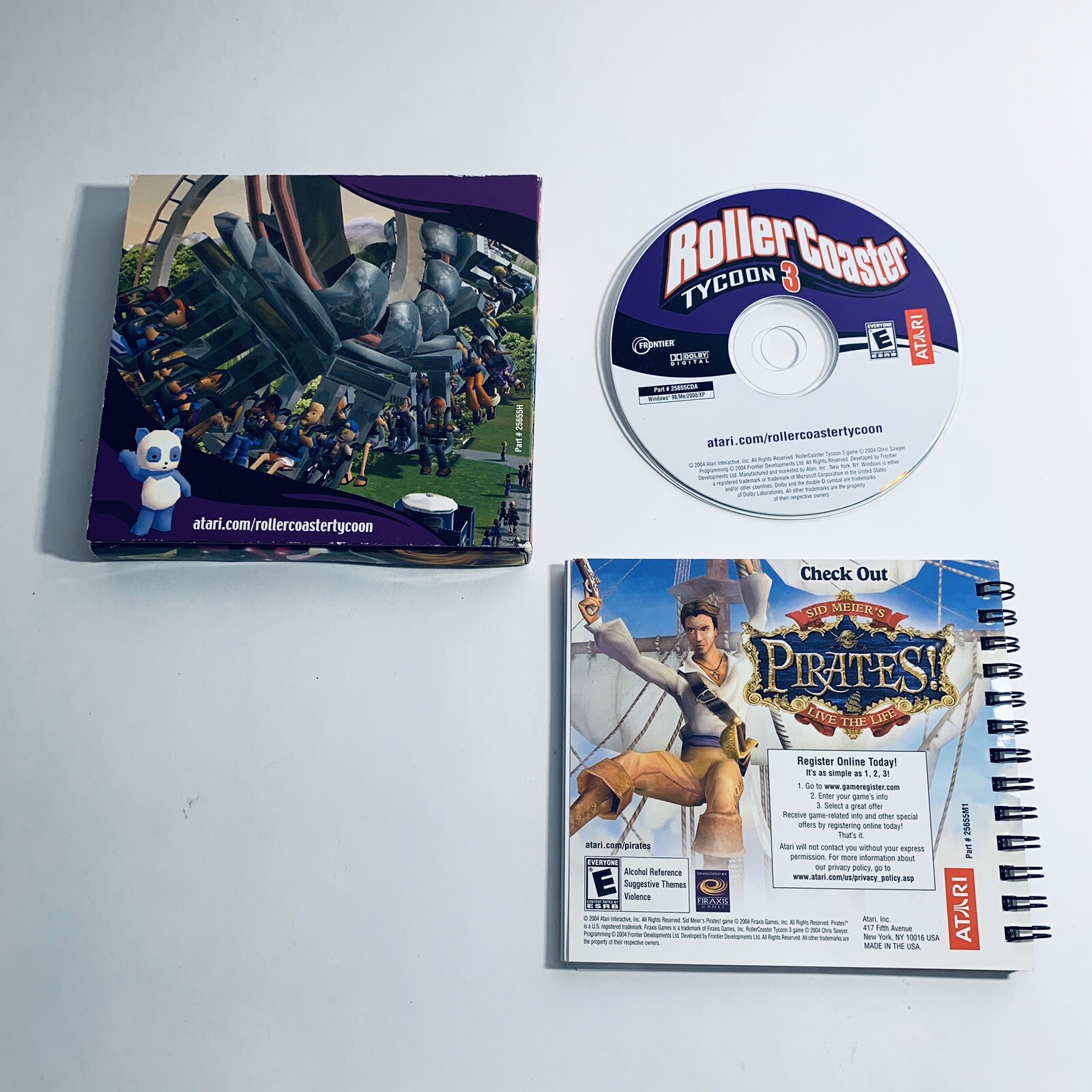 Atari Roller Coaster TYCOON 3 PC 2004 CD-ROM With Manual Pre Owned ...