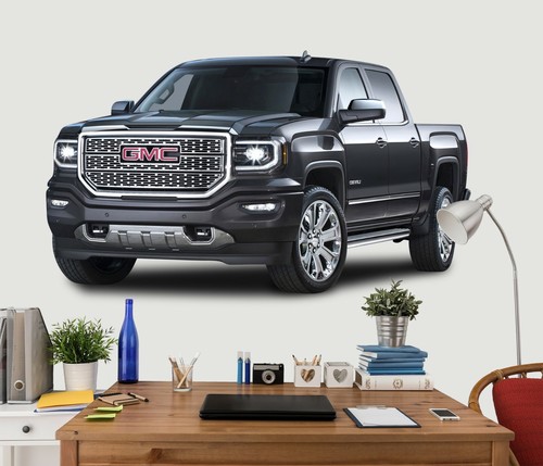 3D GMC Sierra A01 Car Wallpaper Mural Poster Transport Wall Stickers ...
