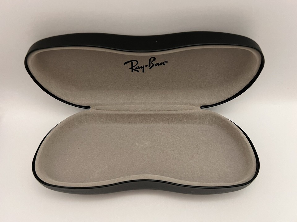 Black RAY-BAN Hard Case Sunglasses Eyeglasses Original New Cloth ...