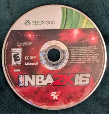 NBA 2K16 (Microsoft Xbox 360, 2015) Game Disc Only 710425495960| eBay