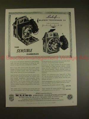 1958 Linhof Super Technika, Technika Press 23 Camera Ad | eBay