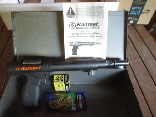 ramset powder actuated tool RS22 with instruction & training manual | eBay