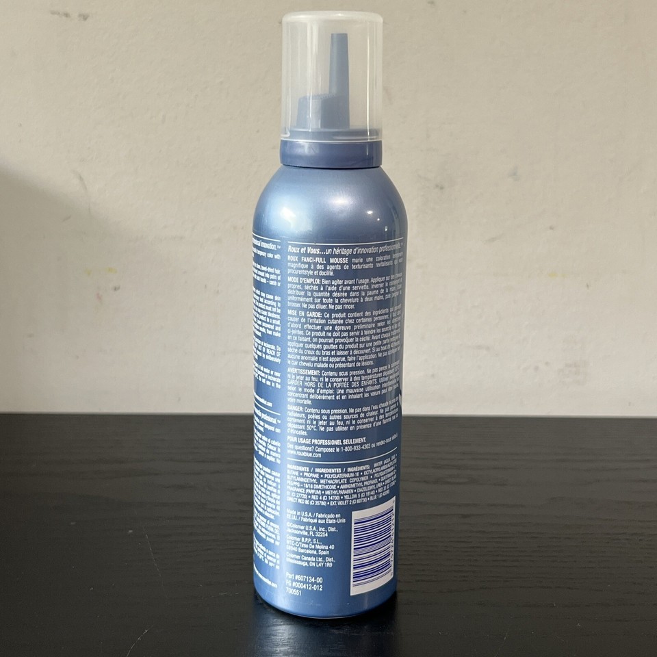 [ 1 can ] Roux Fanci-Full Color Styling Mousse 12 Black Rage 6 oz ...