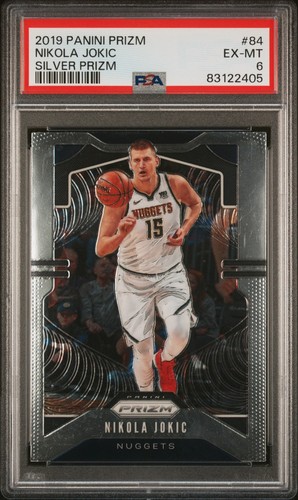 2019 Panini Prizm #84 Nikola Jokic Silver Prizm Denver Nuggets MVP ...