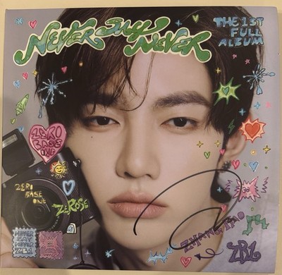 ZEROBASEONE [NEVER SAY NEVER] Zhang Hao Autographed Signed Album ZB1 | eBay