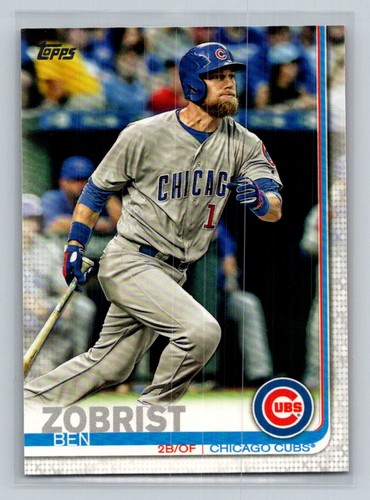 2019 Topps #9 Ben Zobrist Chicago Cubs Baseball Card | eBay