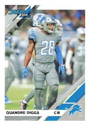 Quandre Diggs 2019 Donruss #96 Detroit Lions Football | eBay