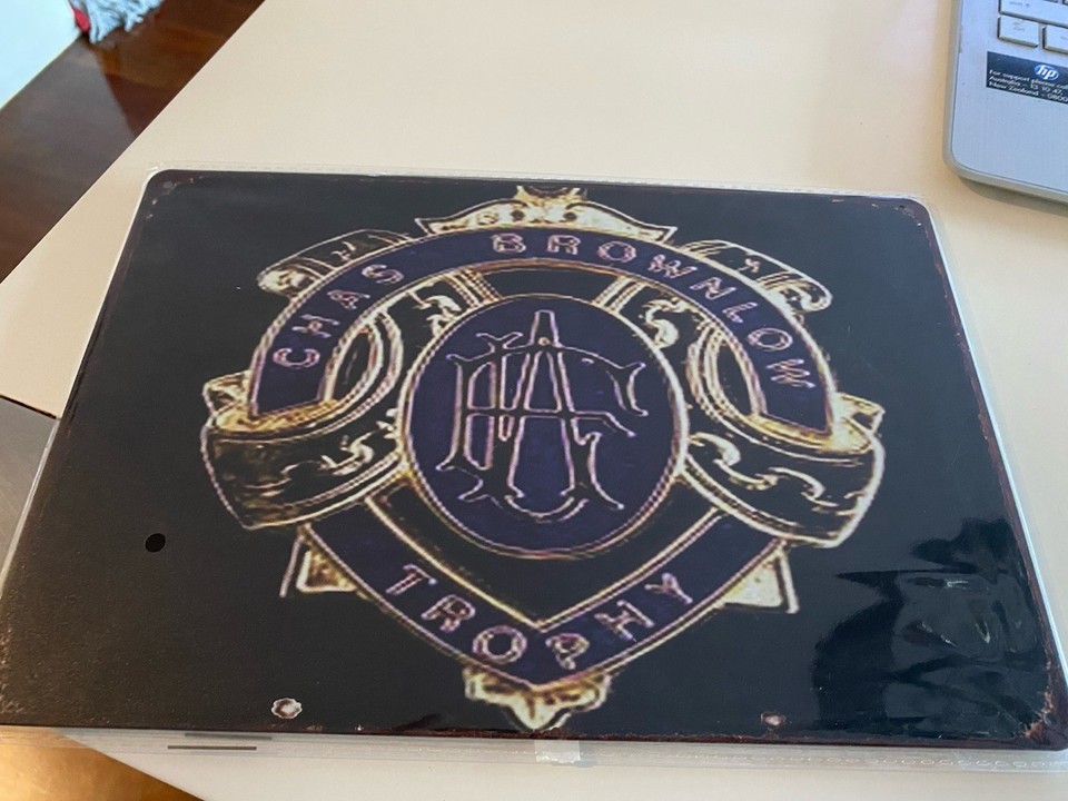 Afl Brownlow Medal Collectable Tin Sign Clarity Not 100% But Unique ...