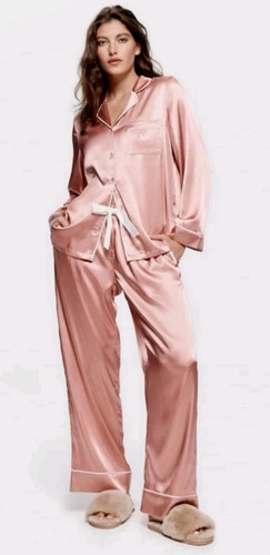 New sz 16-18 (1+) Peter Alexander Rose Gold Stretch Satin Pj's Pjamas ...