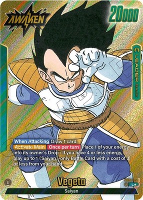 Vegeta FB04-051 Gold English Leader Dragon Ball Super Fusion World | eBay