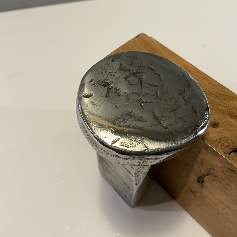 VINTAGE BLACKSMITHS ROUND FLAT TOP ANVIL STAKE METAL FORMING TOOL ...