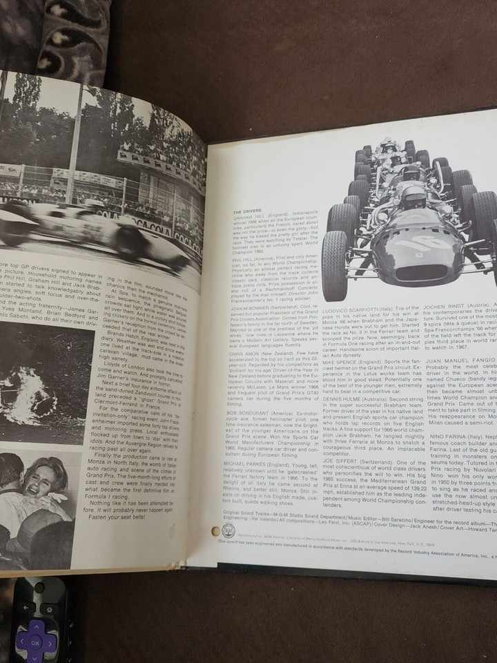 Grand Prix Original Soundtrack Maurice Jarre MGM Records 1E 8ST . Lp3 ...