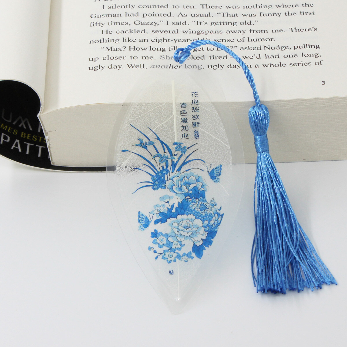 6Pcs Handmade Leaf Vein Bookmarks with Tassels Chinese Paintings Best ...
