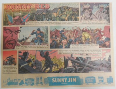 Johnny Reb Sunday by Frank Giacoia & Jack Kirby from 2/17/1957 Half ...