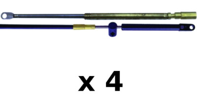 4 Pack 12 Ft Xtreme Gen 2 Control Cables Fits Mercury, Mariner and ...