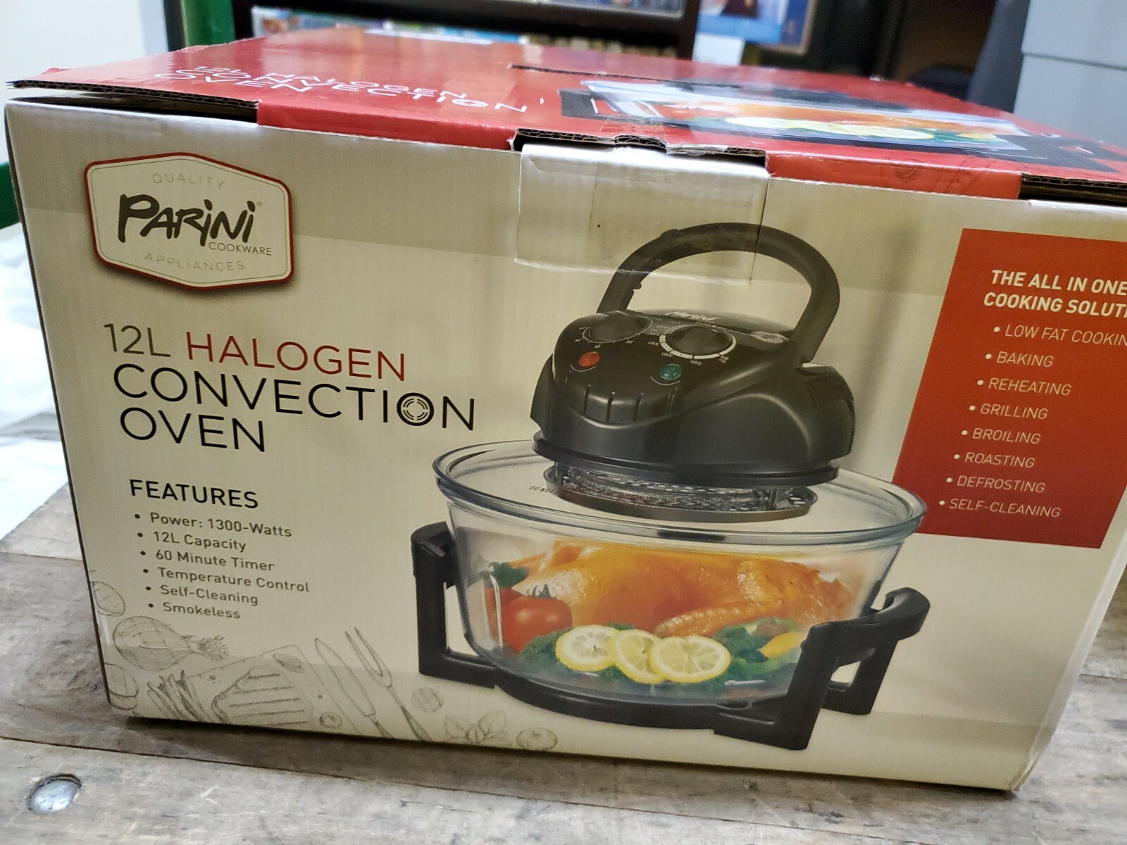 Parini 12L Halogen Convection Oven, 1300 watts, Self Cleaning, MSRP of ...