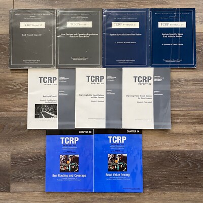 9 TCRP Transit Cooperative Research Program Report Synthesis Books ...