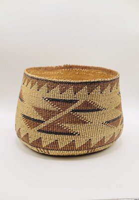 Antique Hupa Yurok Karuk Native American Basket Unique Design Fine ...