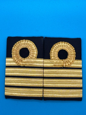 Pair: Royal Navy Captain Capt Rank Slides - Gold Wire | eBay UK