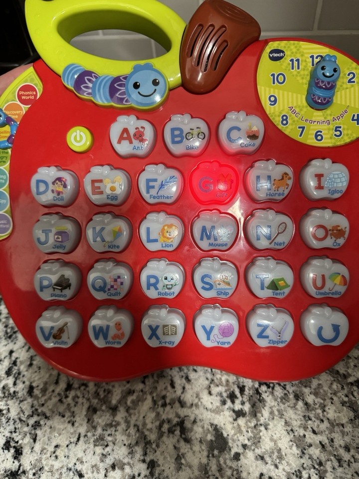 VTech Alphabet Red Apple ABC Learning Toy Preschool Letters Music ...