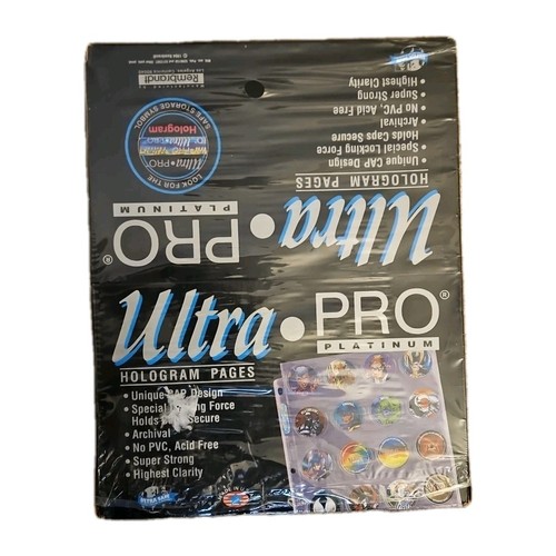 Vintage ULTRA PRO PLATINUM POG 100 Sheets Protector Hologram Pages | eBay