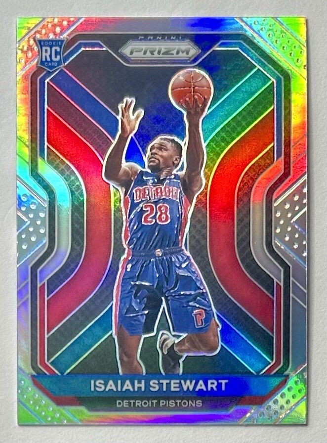 2020-21 Prizm Isaiah Stewart Silver Prizm Rookie SP RC #254 Pistons ...