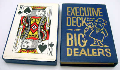 Vintage Executive Deck Large Size Playing Card Deck For Big Dealers | eBay
