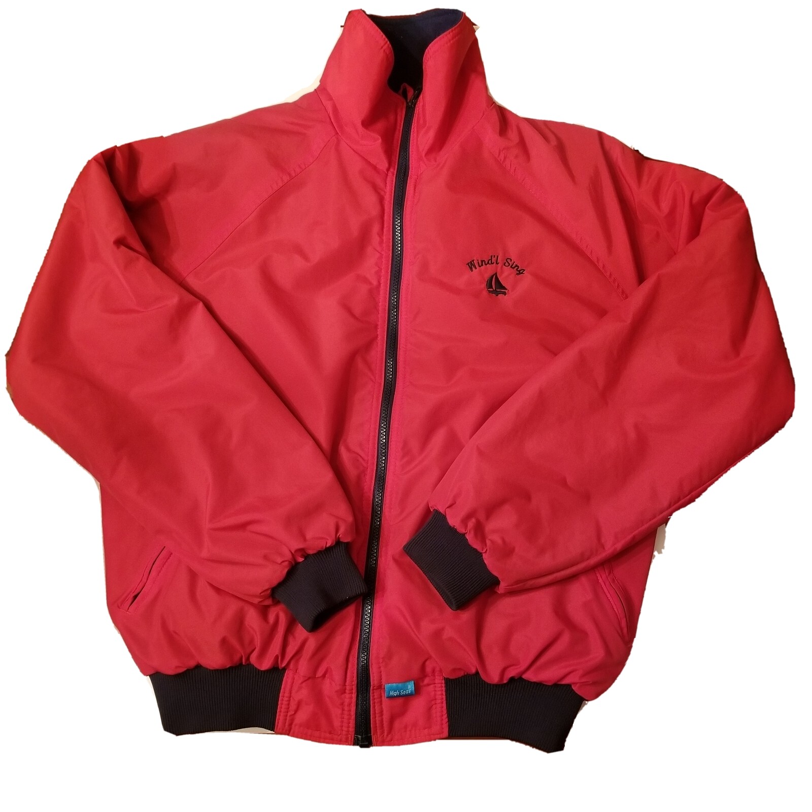 High Seas Foul Weather Gear Red Sailing Rain Jacket Sz Medium | eBay