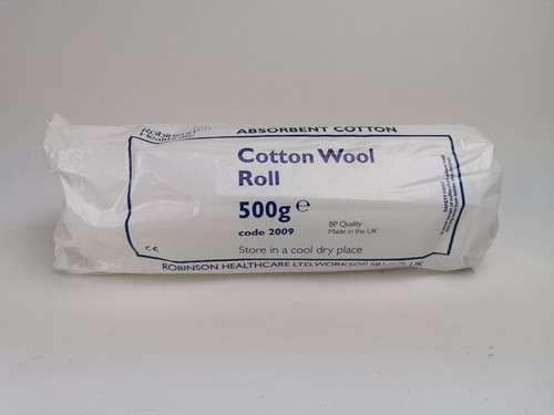 Non Sterile Absorbent First Aid Cotton Wool 500g Roll by Robinson ...