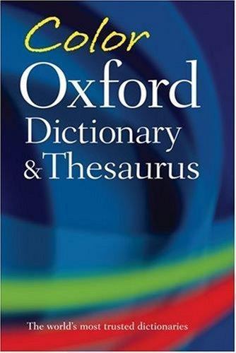 Color Oxford Dictionary and Thesaurus 9780199226917| eBay
