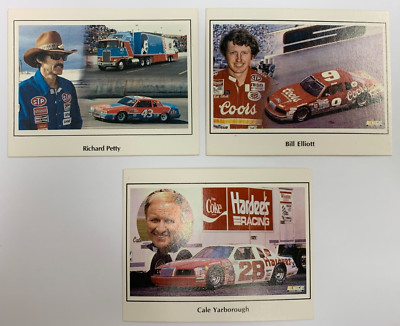 Bill Elliot Richard Petty Cale Yarbrough NASCAR 1986 Photo-Graphics ...