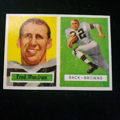 1957 Topps #154 Fred Morrison Cleveland Browns | eBay