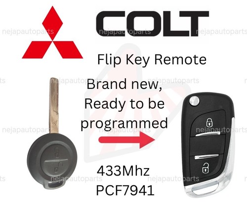 Mitsubishi Colt CZT Ralliart Smart Forfour Brabus 2 Button Key Remote ...