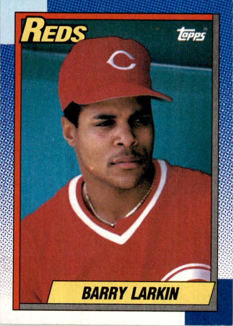 1990 Topps Barry Larkin Cincinnati Reds 10 Mlb Baseball Card Ebay