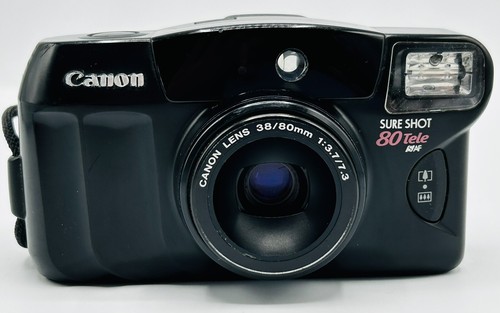 Canon Sure Shot 80 Tele 35mm Film Camera Point and Shoot 38mm f/3.7 ...