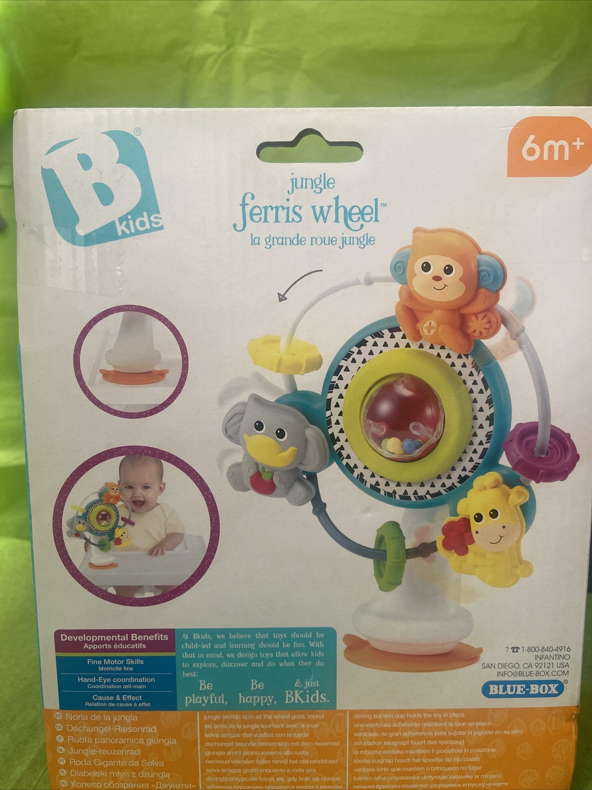 Infantino BKIDS Bebees Jungle Animals Ferris Wheel, 8" Toy For Baby 6 ...