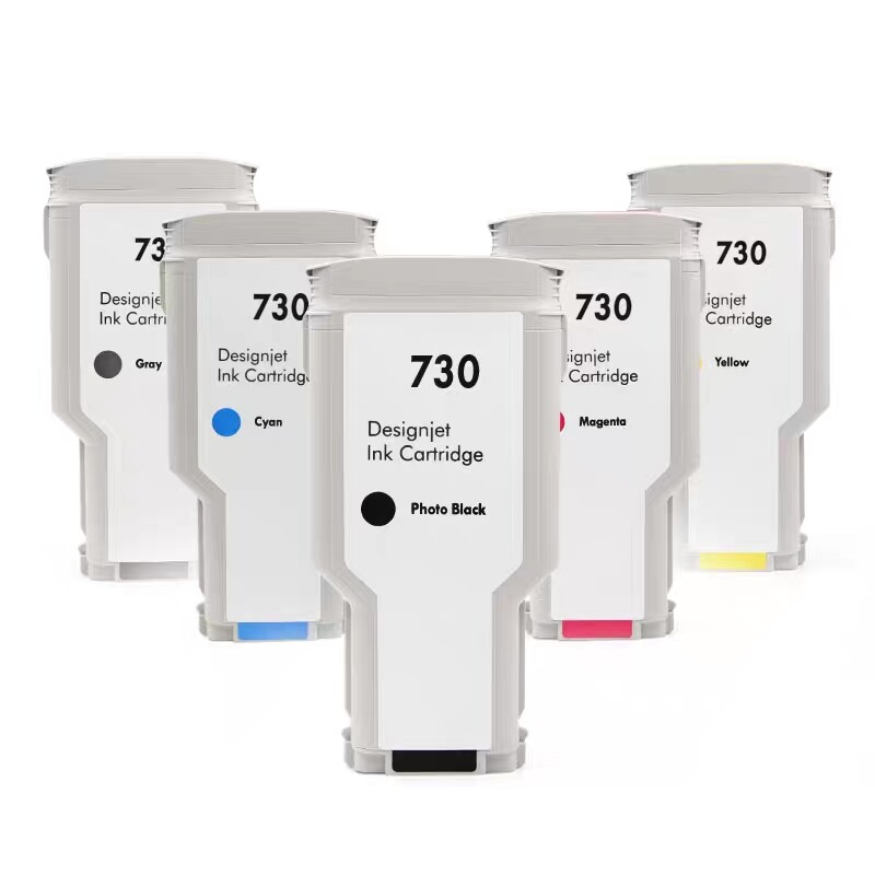 6pc Compatible Ink Cartridge For HP DesignJet T1600 T2600 T1700 Printer ...