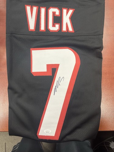 Michael Vick Autograph Signed Black Custom Jersey - Falcons - BAS | eBay