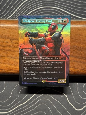 MTG Deadpool, Trading Card M 1753 Foil Marvel Deadpool Secret Lair Drop ...